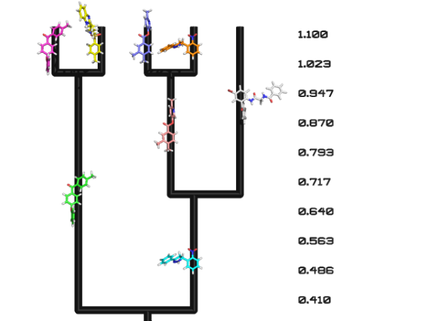 Bclcluster A Method For Clustering Biological Molecules Coupled With Visualization In The