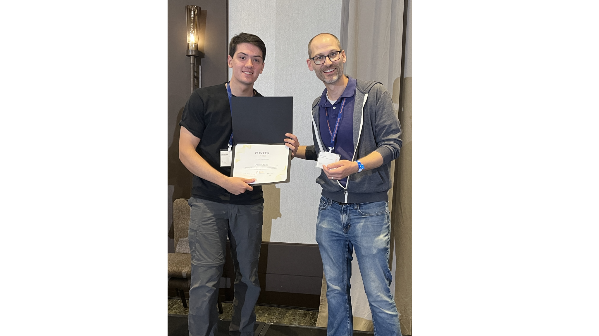 Congratulations David Zaha for RosettaCon poster award! – Meiler Lab